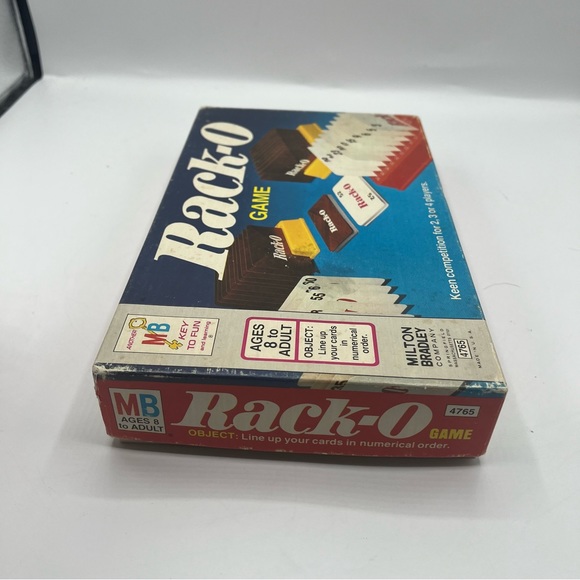 Milton Bradley | Games | Vintage Racko 975 4765 Card Game Numbers Racko ...
